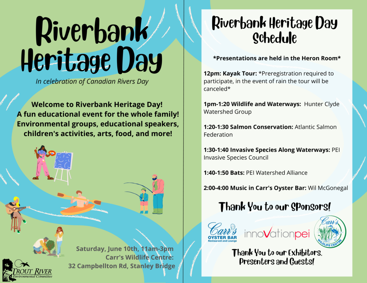 Riverbank Heritage Day Schedule – Trout River Environmental Committee